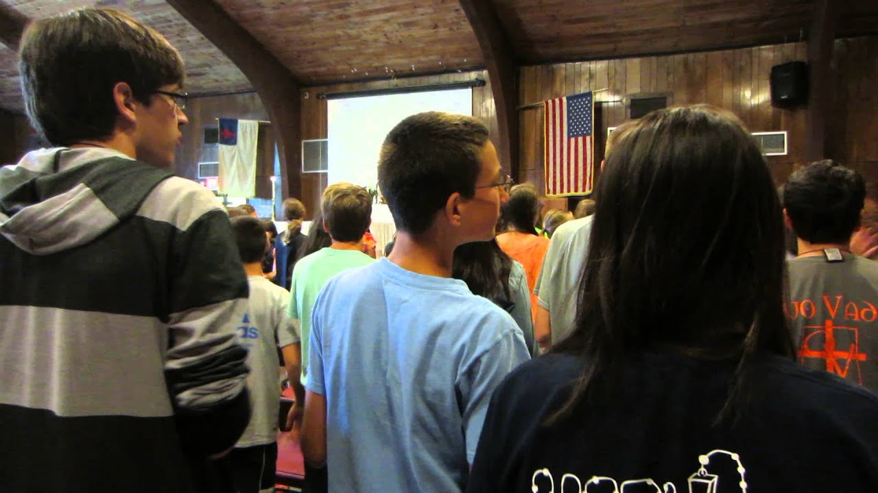 Camp Veritas 2014 Sending Forth Mass - Days of Elijah - YouTube
