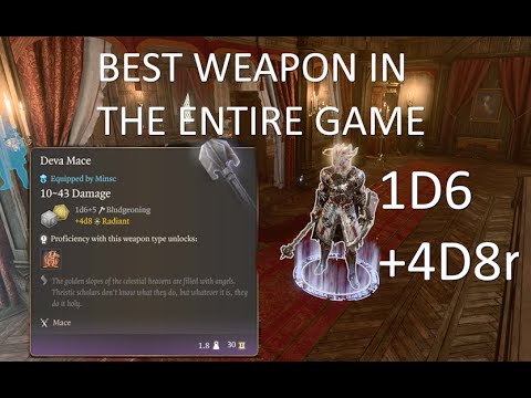 Best & MOST POWERFUL Weapon in Baldur's Gate 3 NO MODS Deva Mace WORKS ...