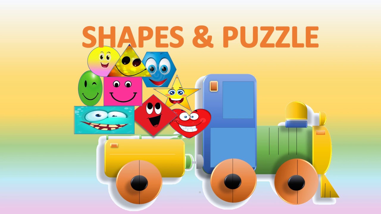 Shapes and puzzle for kids early learning + match the objects + fun ...