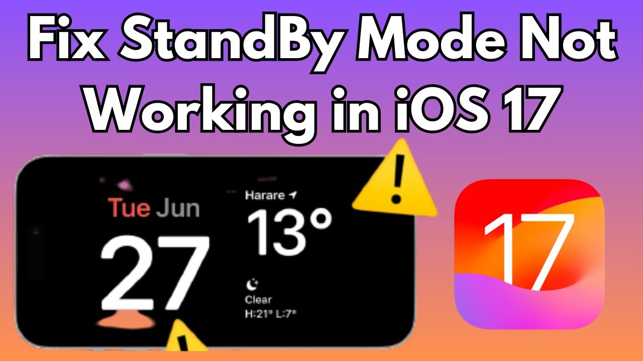 How To Fix Standby Mode Not Working in iOS 17 on iPhone 14/15Pro Pro ...