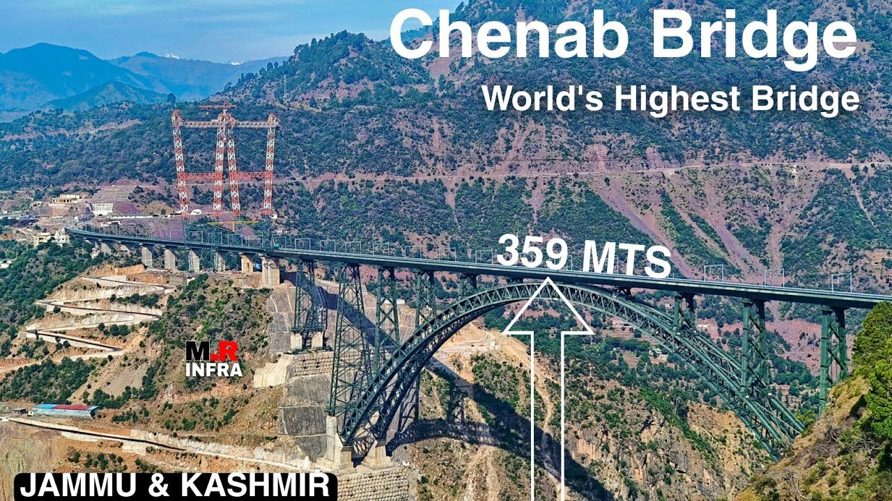 Chenab Rail Bridge Latest Update | Jammu And kashmir #usbrl 4k Ep.2 ...