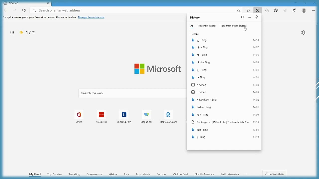 How To See Browsing History In New Microsoft Edge? - YouTube