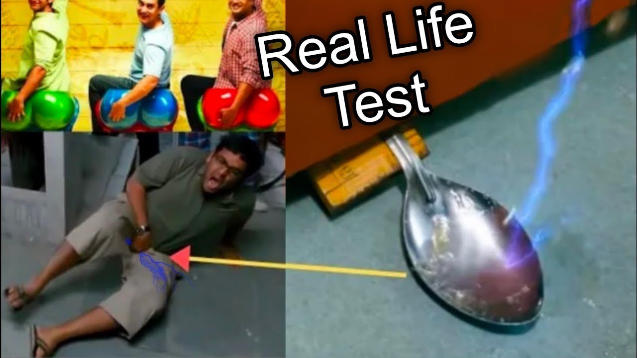 3 Idiots "Saltwater is conductor of electricity" REAL LIFE TEST | Will ...