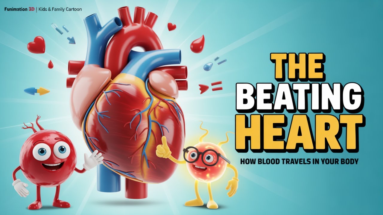 The Beating Heart – How Blood Travels in Your Body for Kids | Human ...