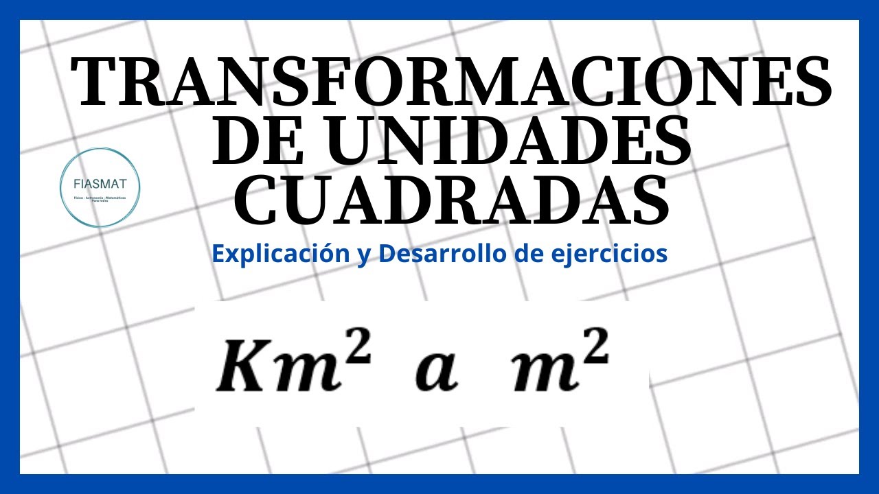Transformación de unidades de medidas cuadradas - YouTube