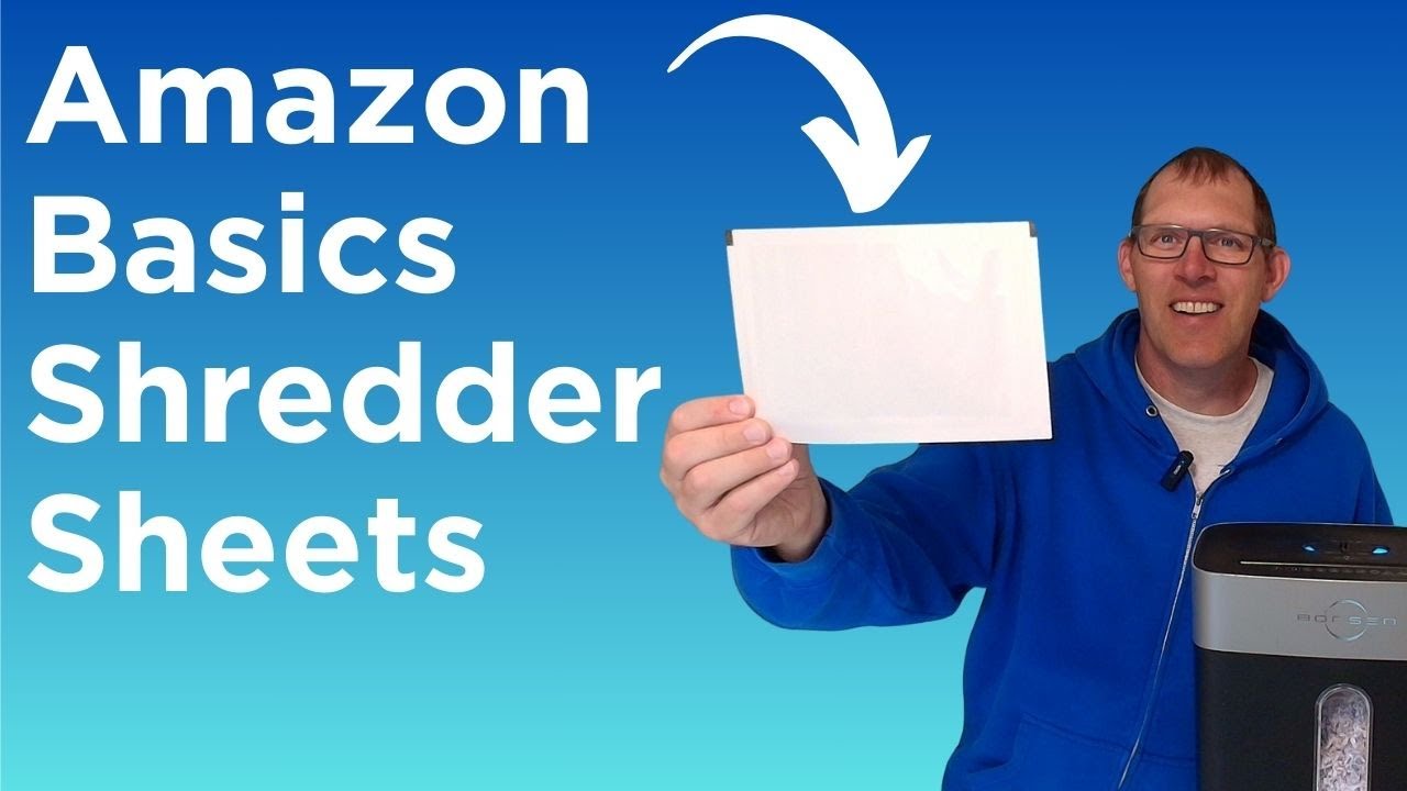 Amazon Basics Paper Shredder Sheets - YouTube