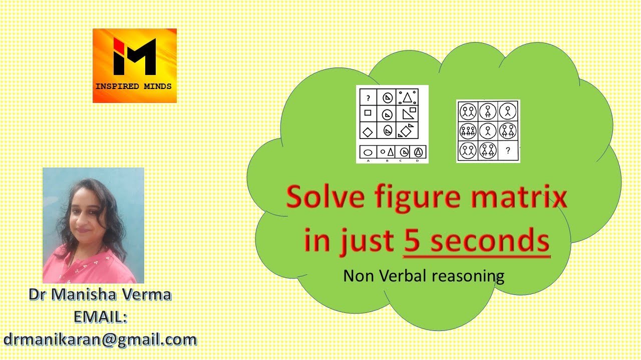 #5 figure matrix non verbal reasoning - YouTube