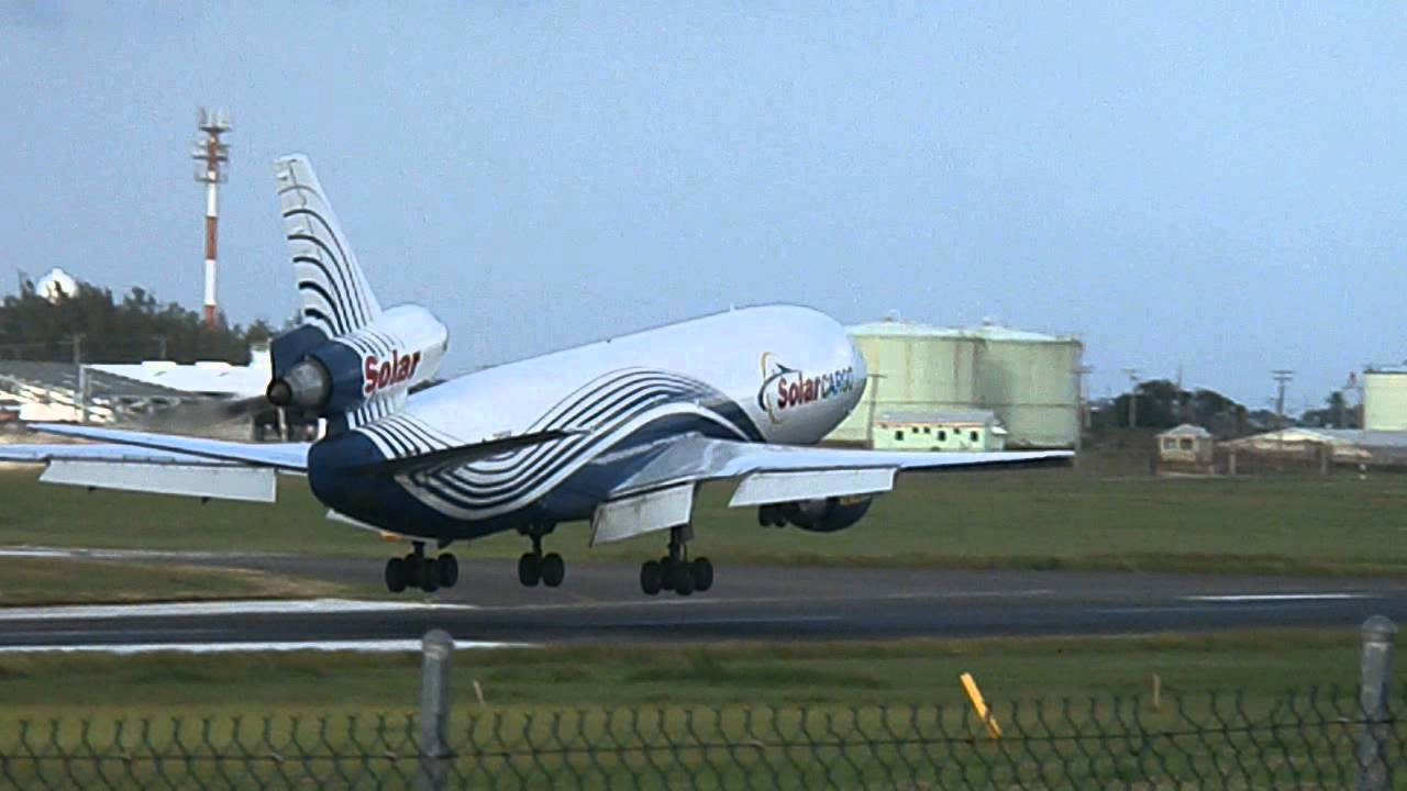 Solar Cargo DC-10F @ BGI - YouTube