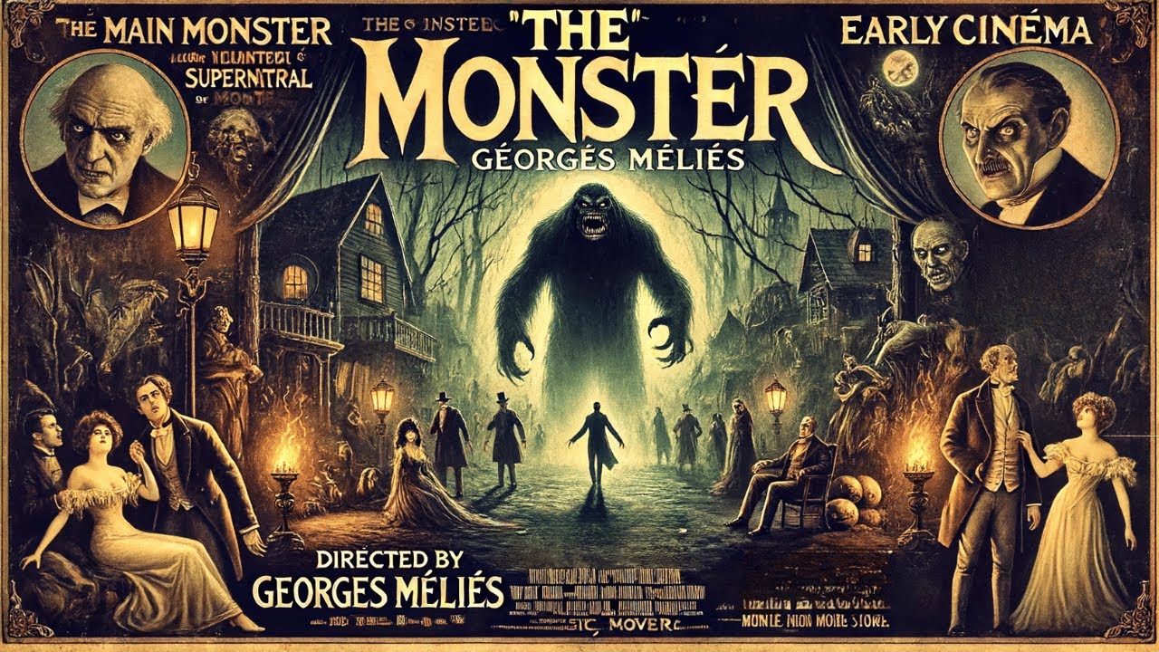 The Monster 4K Remastered (1903): Early Horror Movie Classic Cinema ...