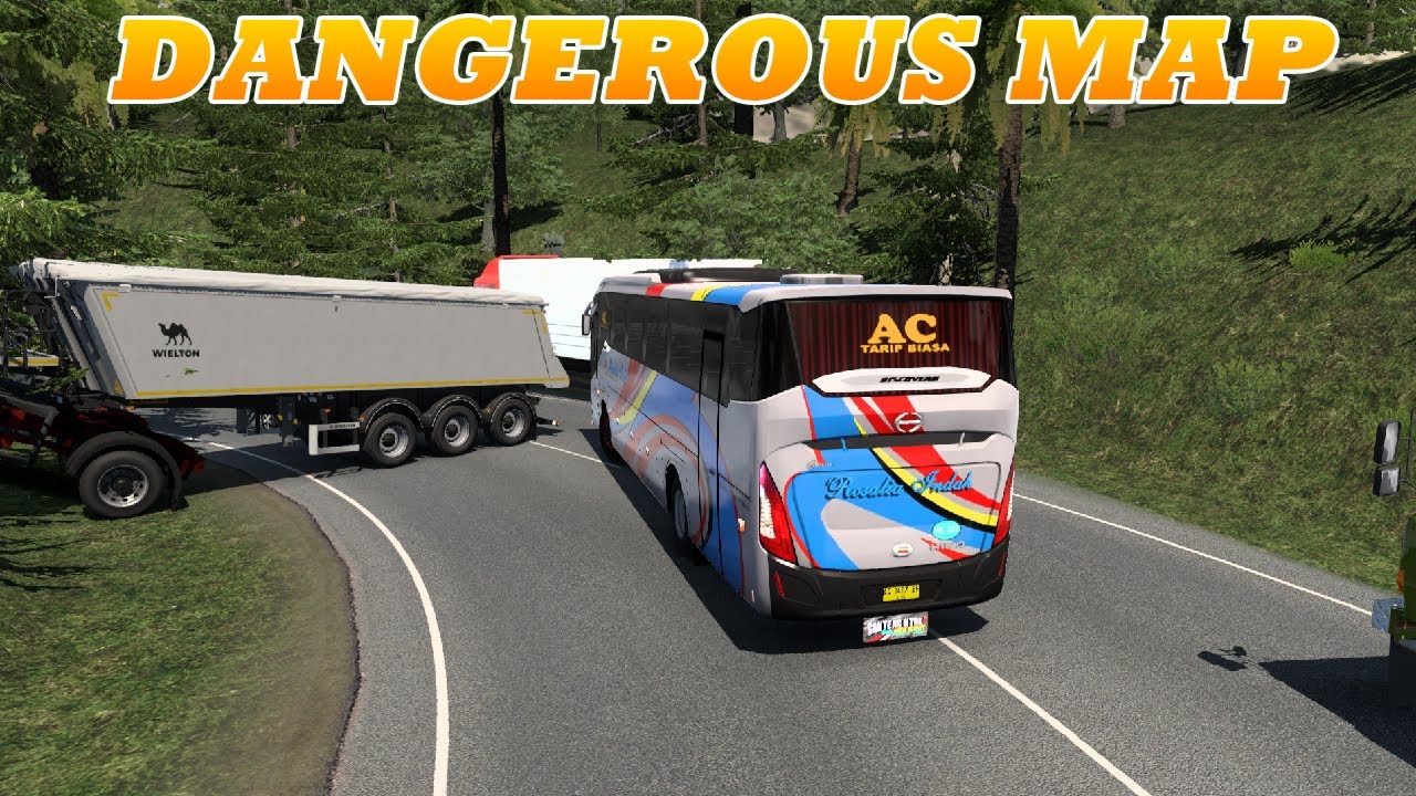 LIVE STREAM ETS2 || DANGEROUS MAP - ROTA FACTOR 1.52 - YouTube