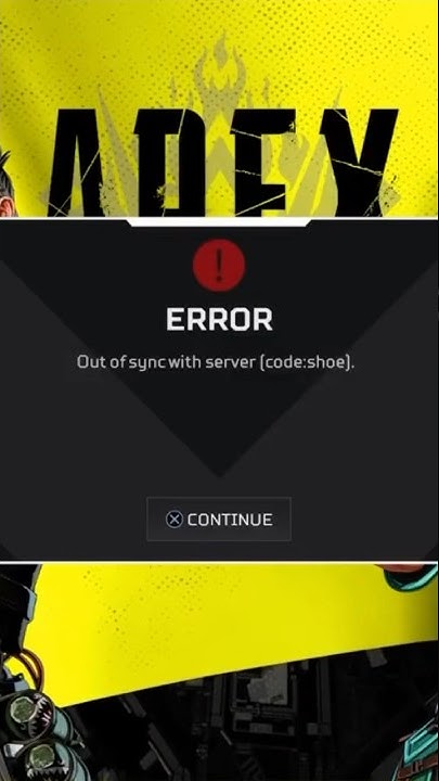 ERROR [code:shoe] #apexlegends - YouTube