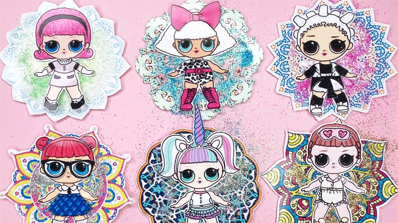 LOL SURPRISE PAPER DOLLS GO TO THE COSPLAY PARTY - PAPERCRAFT FOR KIDS ...