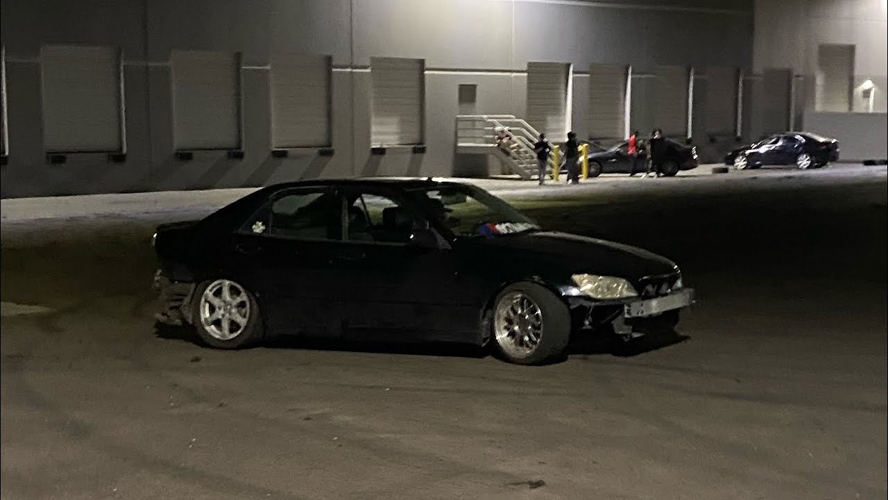 Drifting at our new warehouse - YouTube