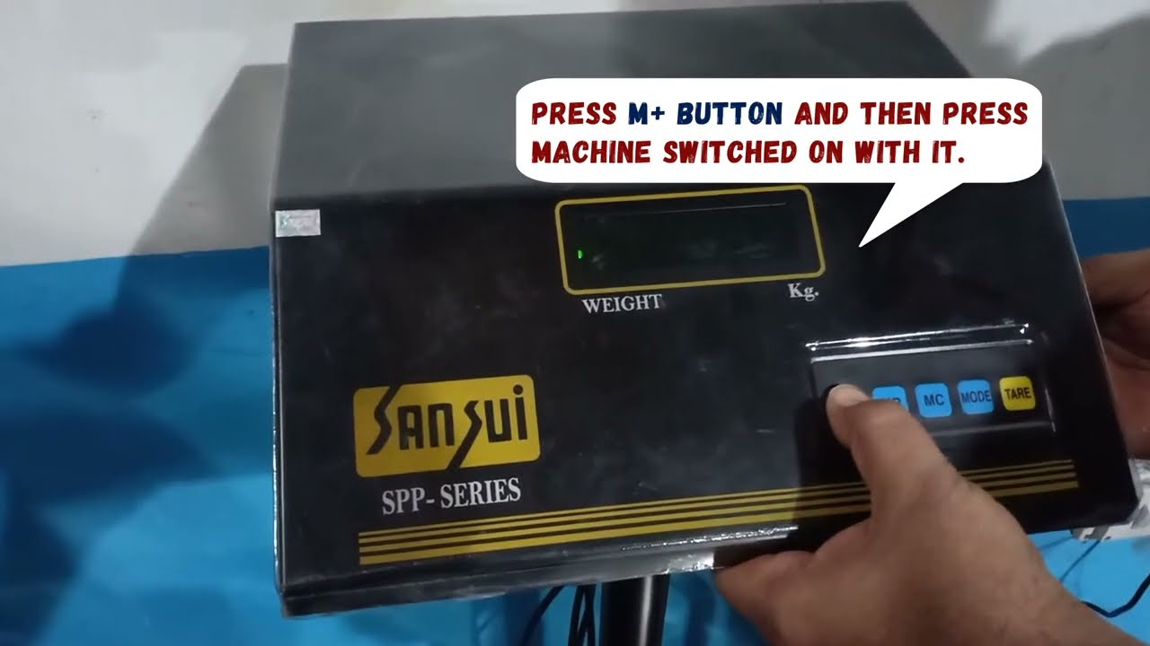 Electronic Weighing Machine CALIBRATION - Sansui SPP Series - YouTube