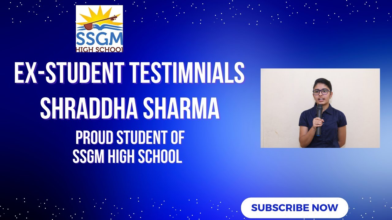 "From SSGM to Success: An Ex-Student's Experience" - YouTube