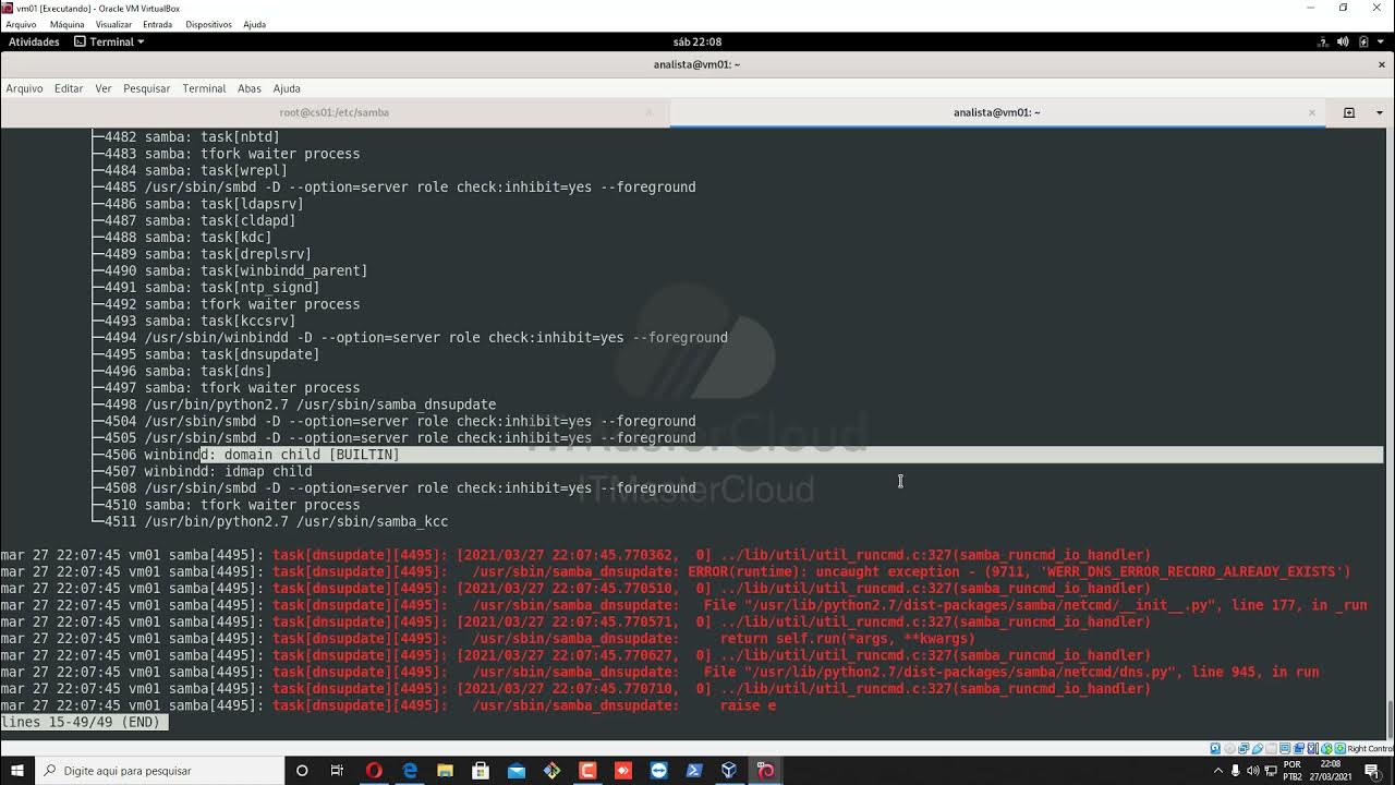 07 - LPIC-3 Regular Samba Maintenance - Backup and Restore TDB file - YouTube
