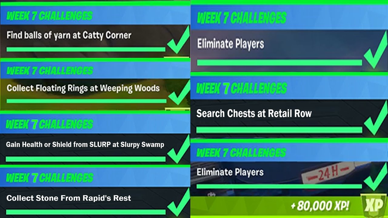 All Week 7 Easy Challenges Complete Guild In Fortnite Chapter 2 Season ...