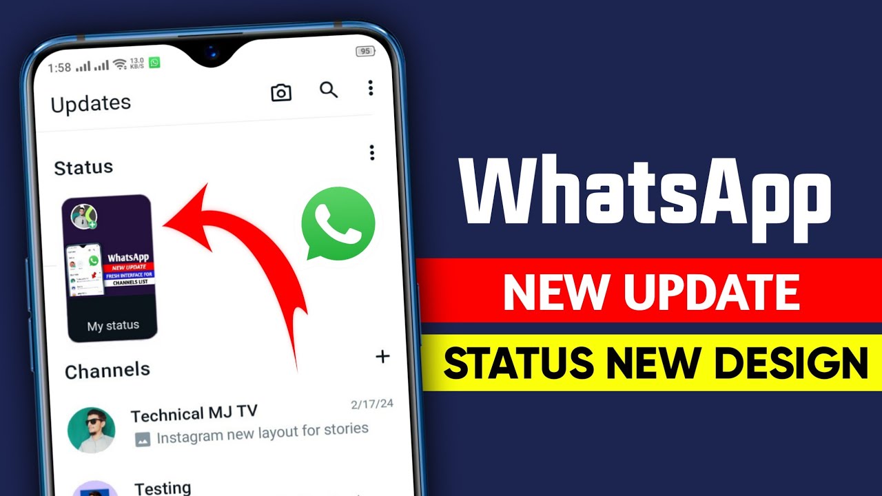 WhatsApp status new design || WhatsApp new update 2024 || WhatsApp ...