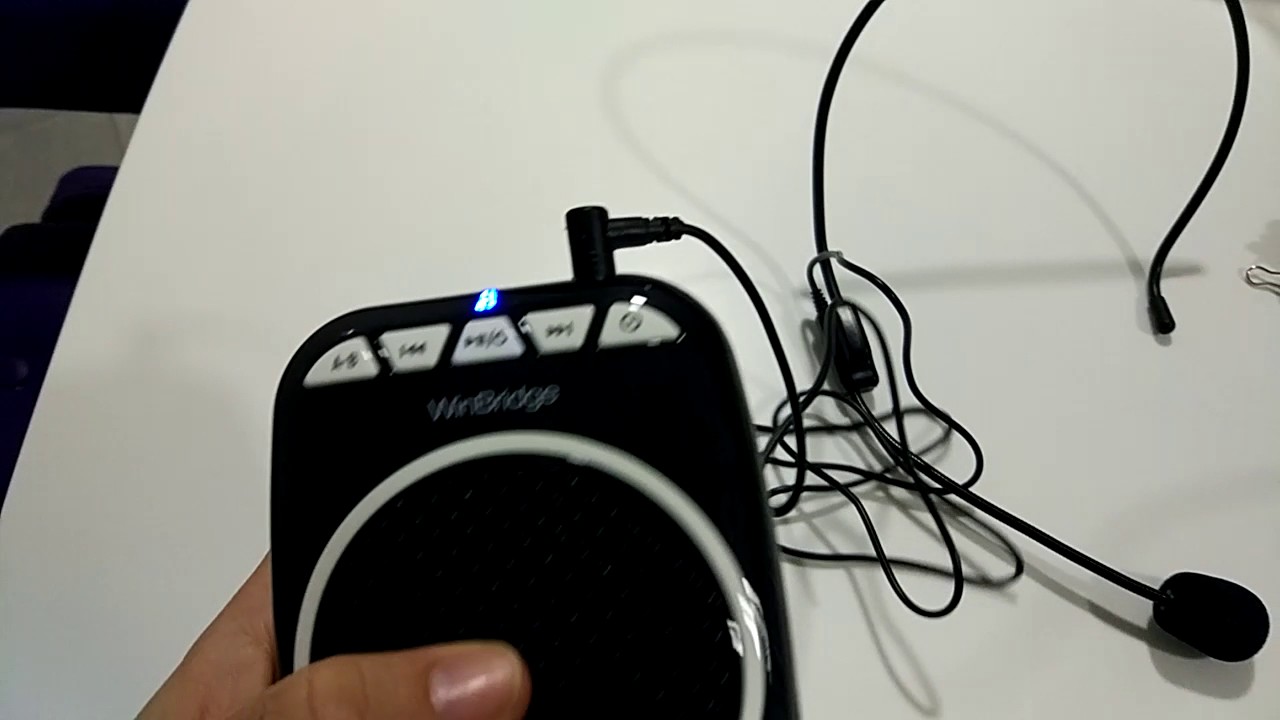 Amplificador voz portátil WINBRIDGE WB001 - YouTube