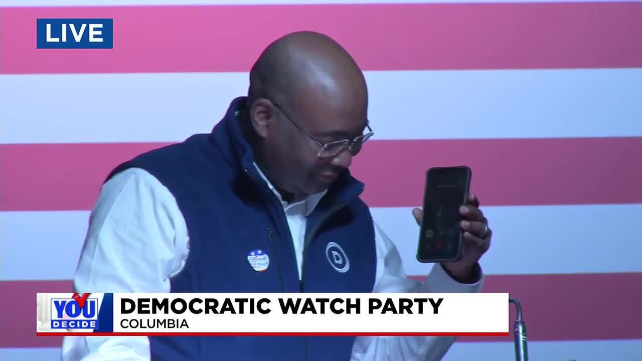President Biden calls into Democratic watch party following SC primary ...