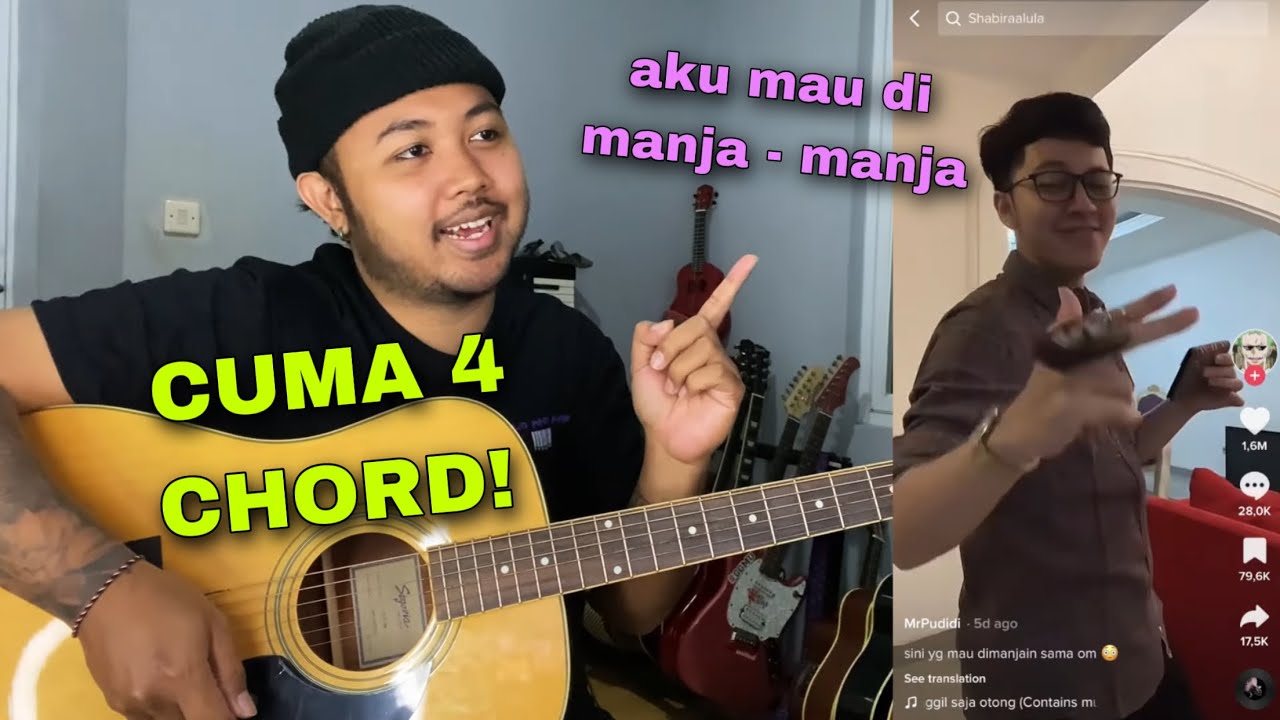 SOUND VIRAL TIKTOK! Aku Mau Di Manja - Manja Tutorial Gitar Chord ...