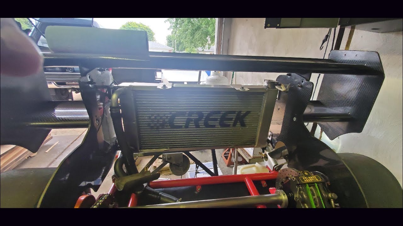 Homework: Studying 250 Superkart Radiator & Air Box - YouTube