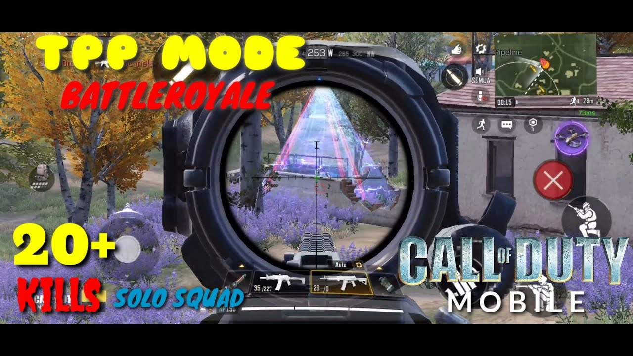 20+ KILLS SOLO SQUAD CALL OF DUTY MOBILE BATTLE ROYALE TPP MODE | Part ...