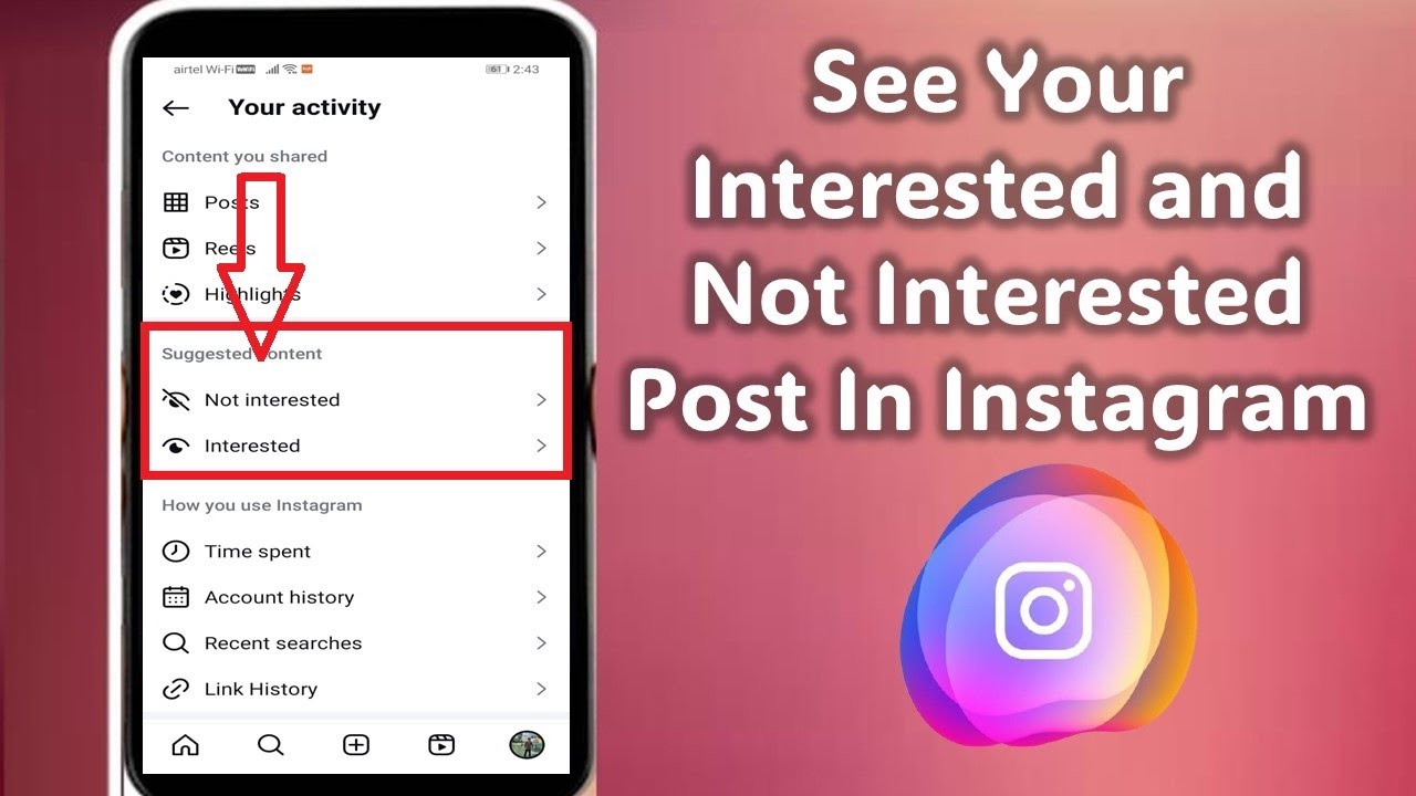 See Your Interested and Not Interested Post In Instagram - YouTube