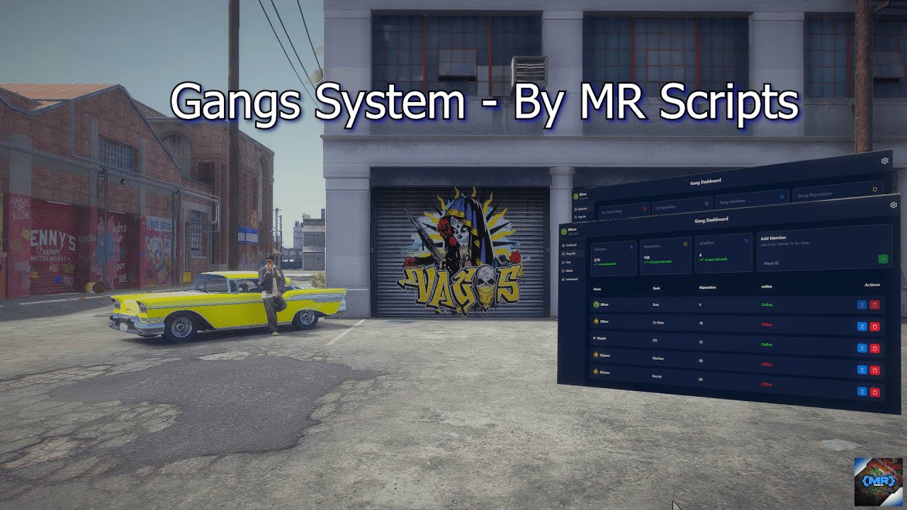 FiveM - Advanced Gangs System By MR Scripts - YouTube
