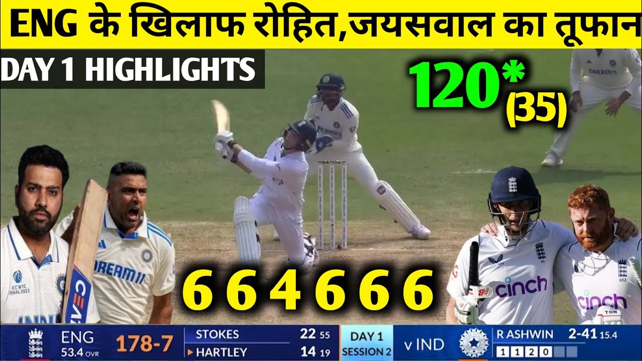 IND vs ENG 1st Test Day 1 Match Full Highlights | IND vs ENG Highlights ...