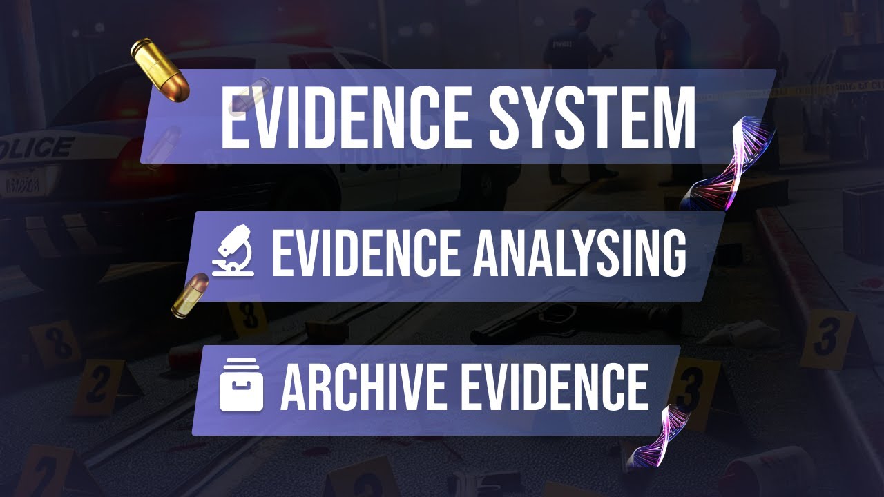 Fivem Evidence | Collect Evidences | Make Analyses | Trace Suspects ...