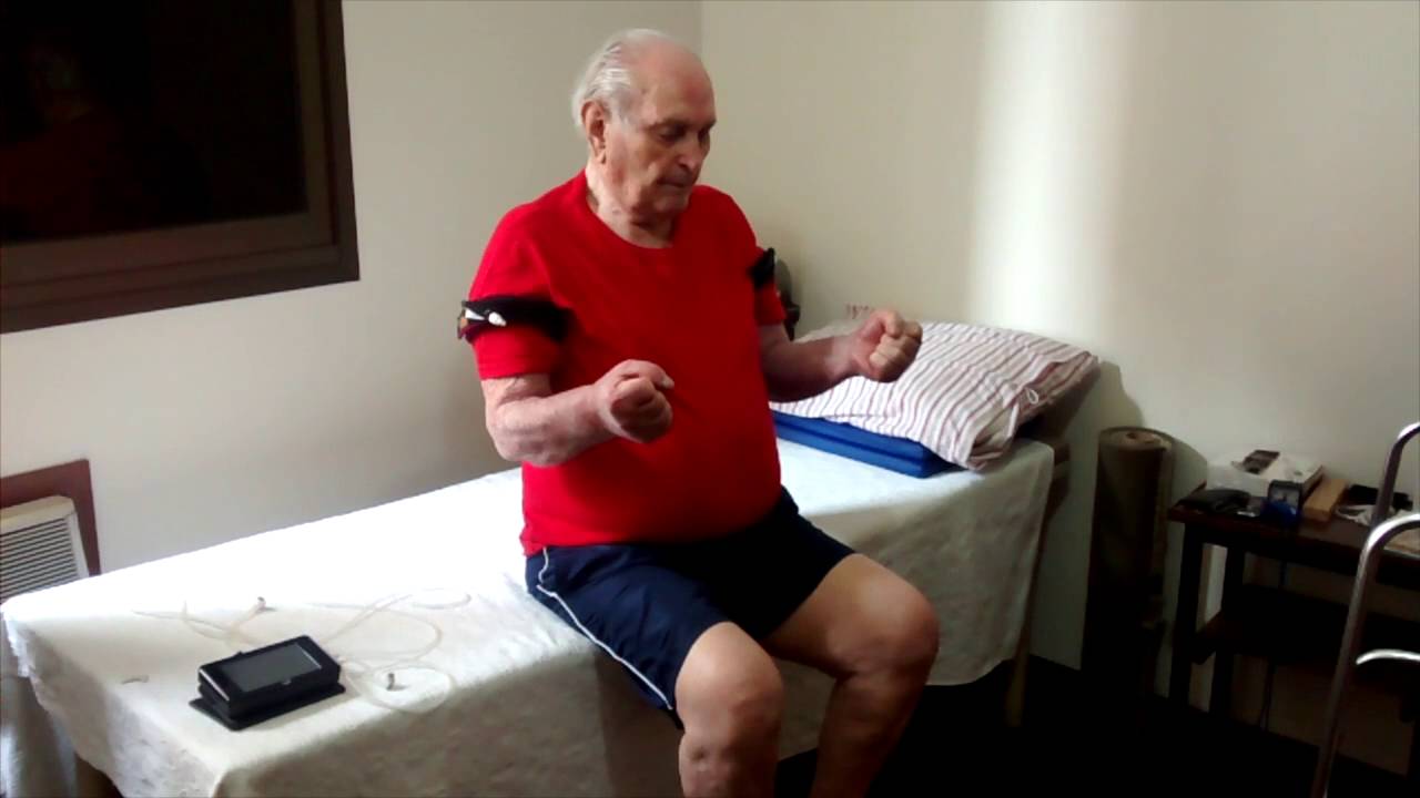 Kaatsu Training for older people without mobility. - YouTube