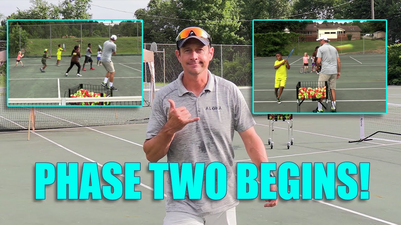 Intermediate Tennis Drills For Kids | Adding Movement - YouTube