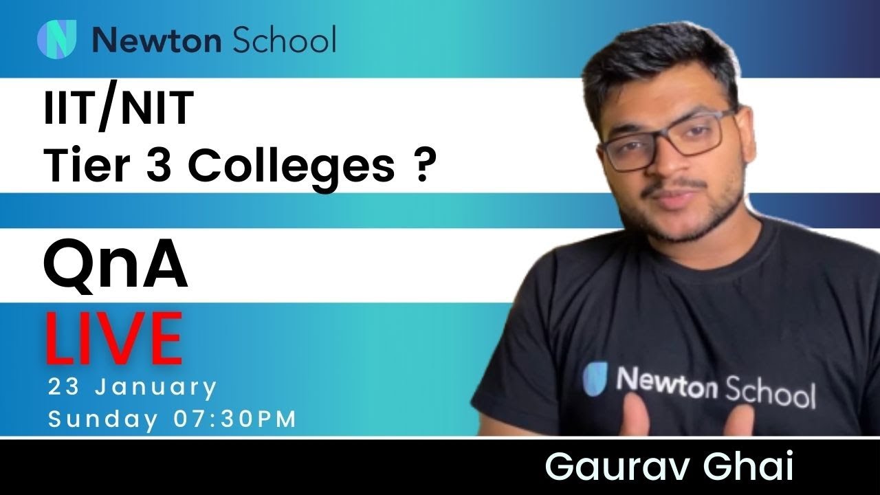 Should I choose IIT/NIT or any tier 3 college for coding | Live Q/A ...