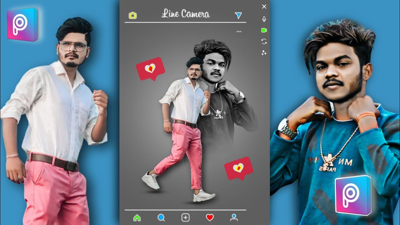 Dual photo editing tutorial/ PicsArt photo editing // new dual photo ...