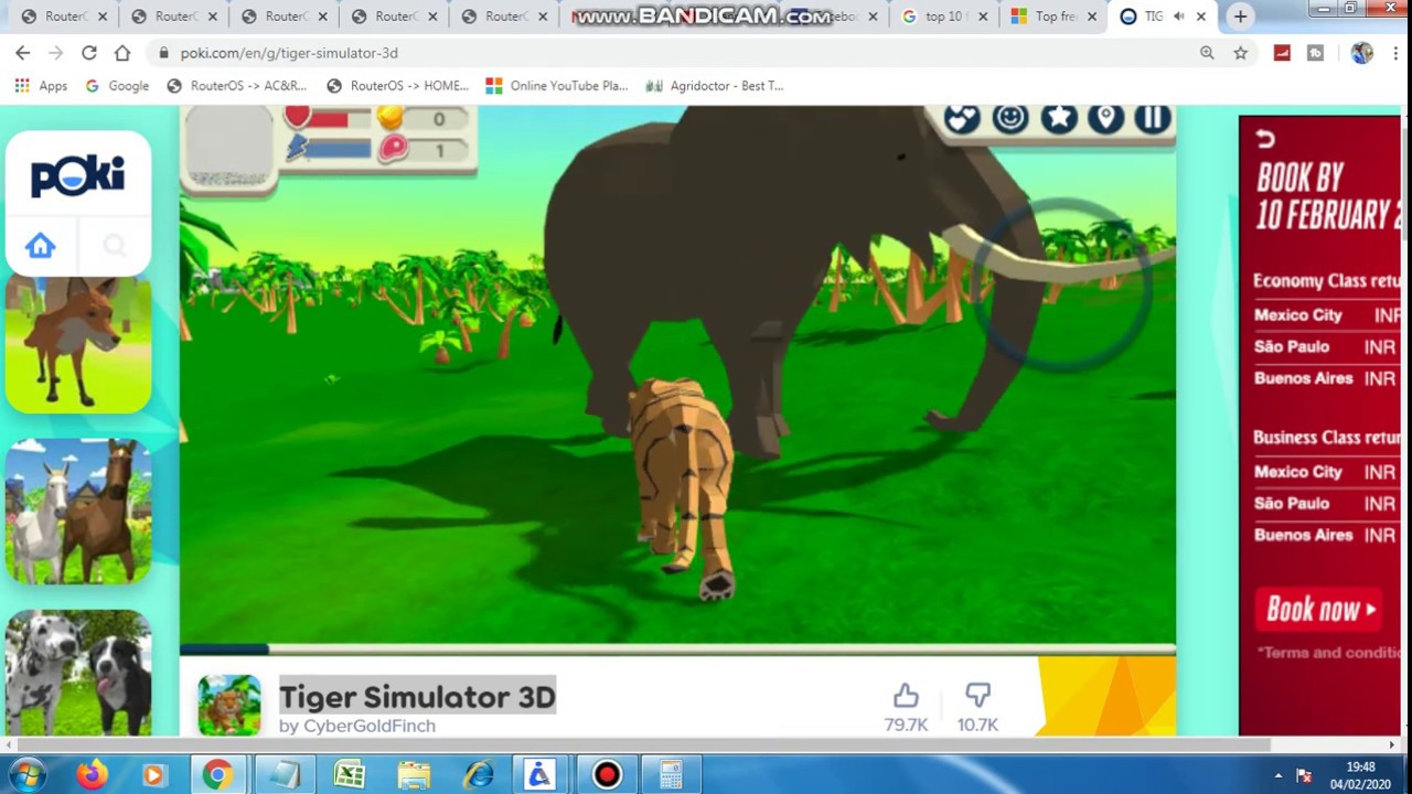 tiger simulator 3D - game T-Series - YouTube