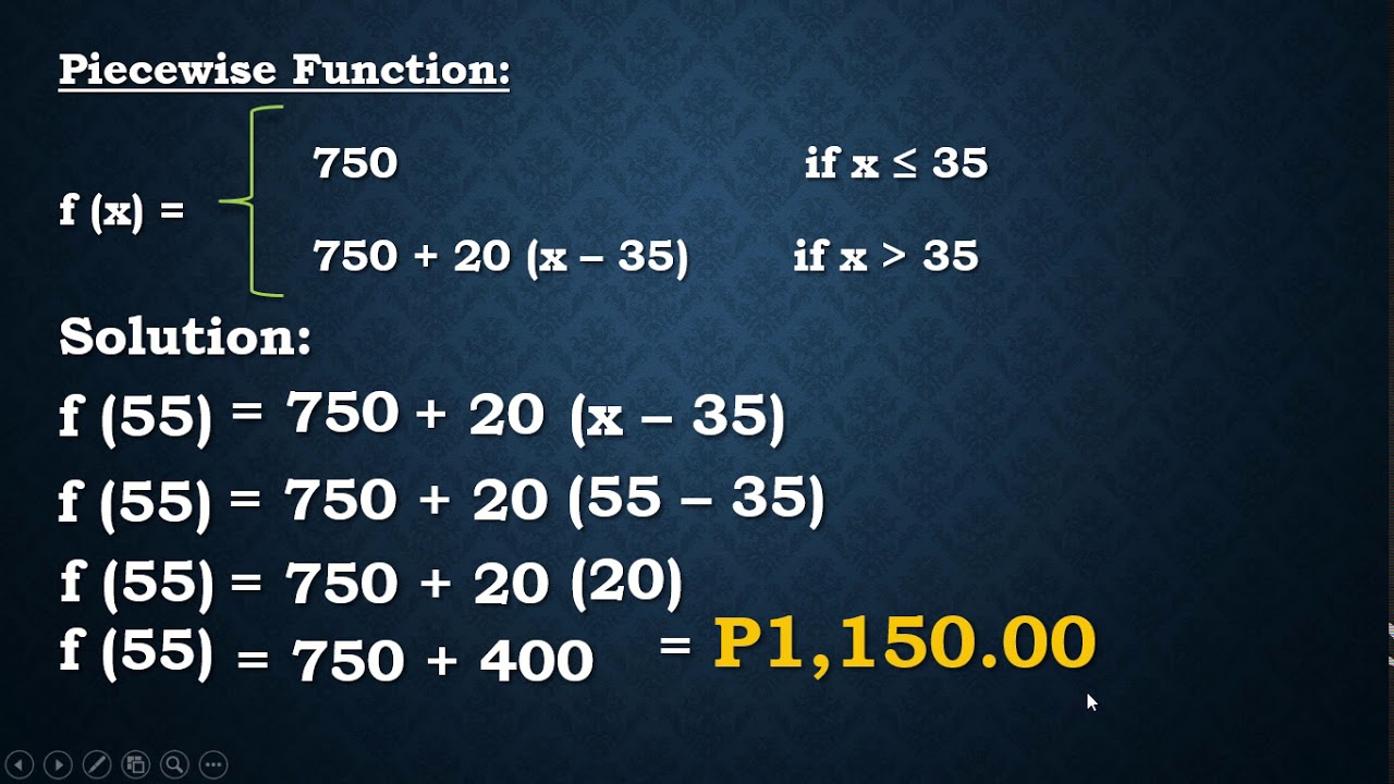 SOLVING PROBLEMS INVOLVING FUNCTIONS - YouTube