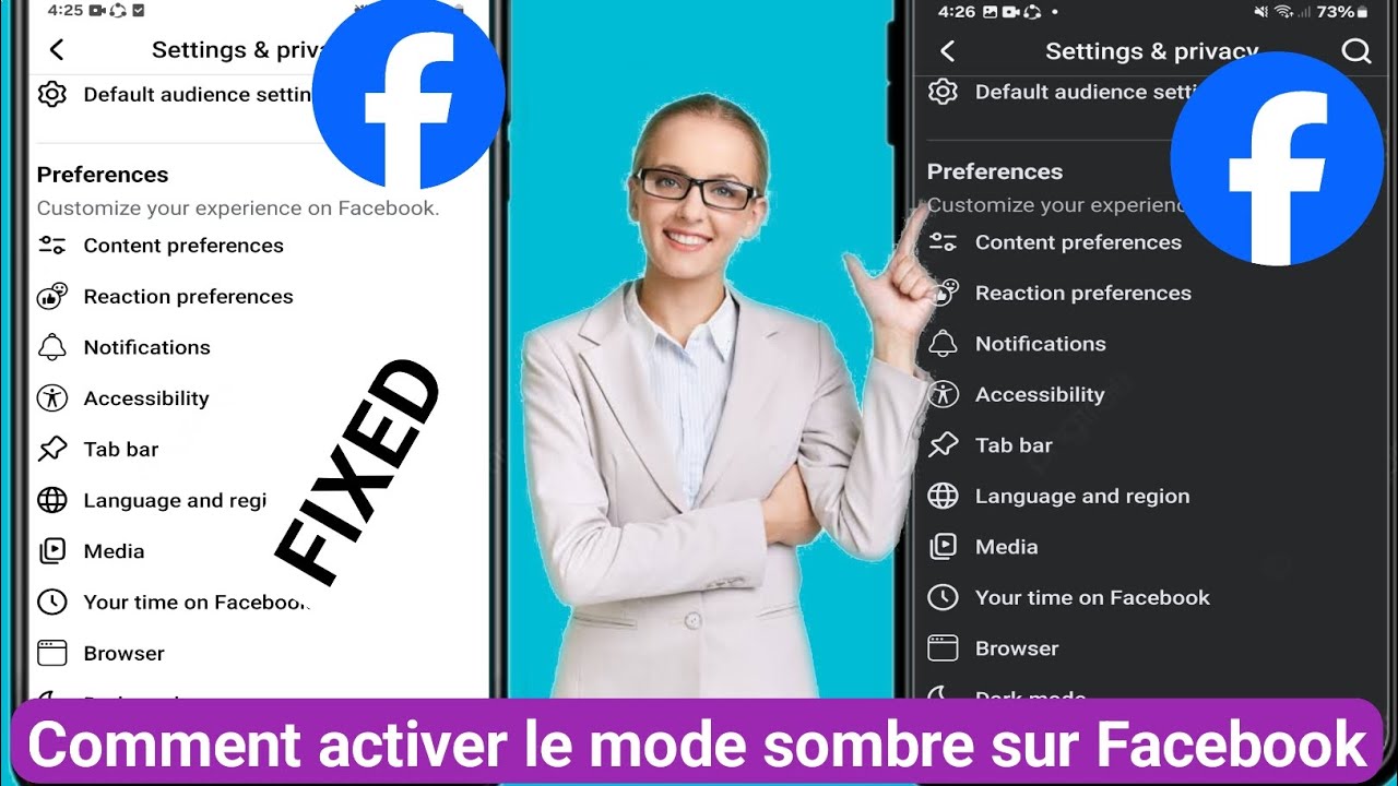 Comment activer le mode sombre sur Facebook (20245) ? Activer le mode ...