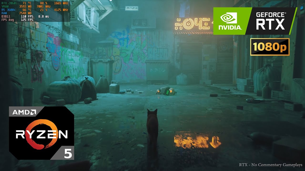 Stray : MAXIMUM Graphics | RTX 2060 Super 8GB + Ryzen 5 3600x | 1080p ...