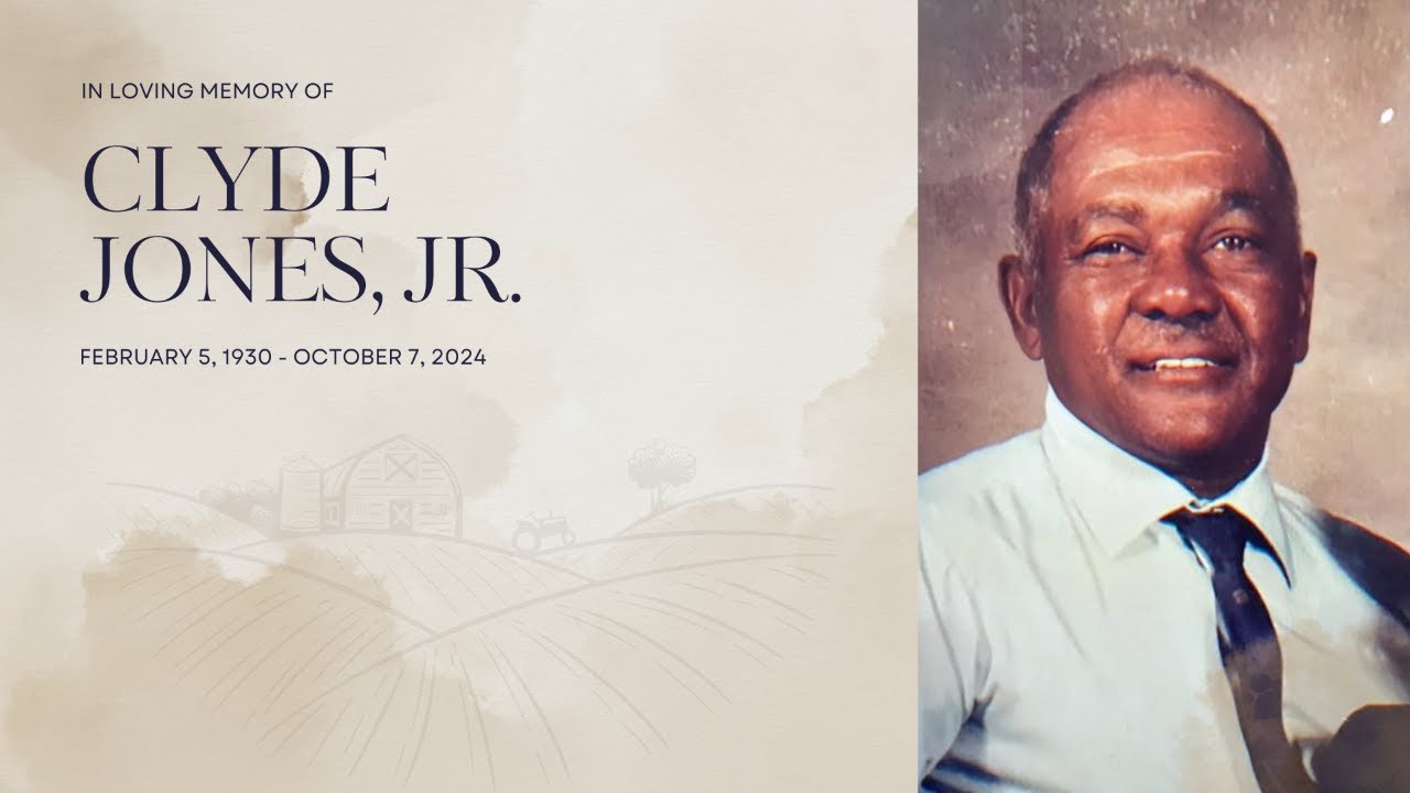 Funeral Service for Clyde Jones, Jr. - YouTube