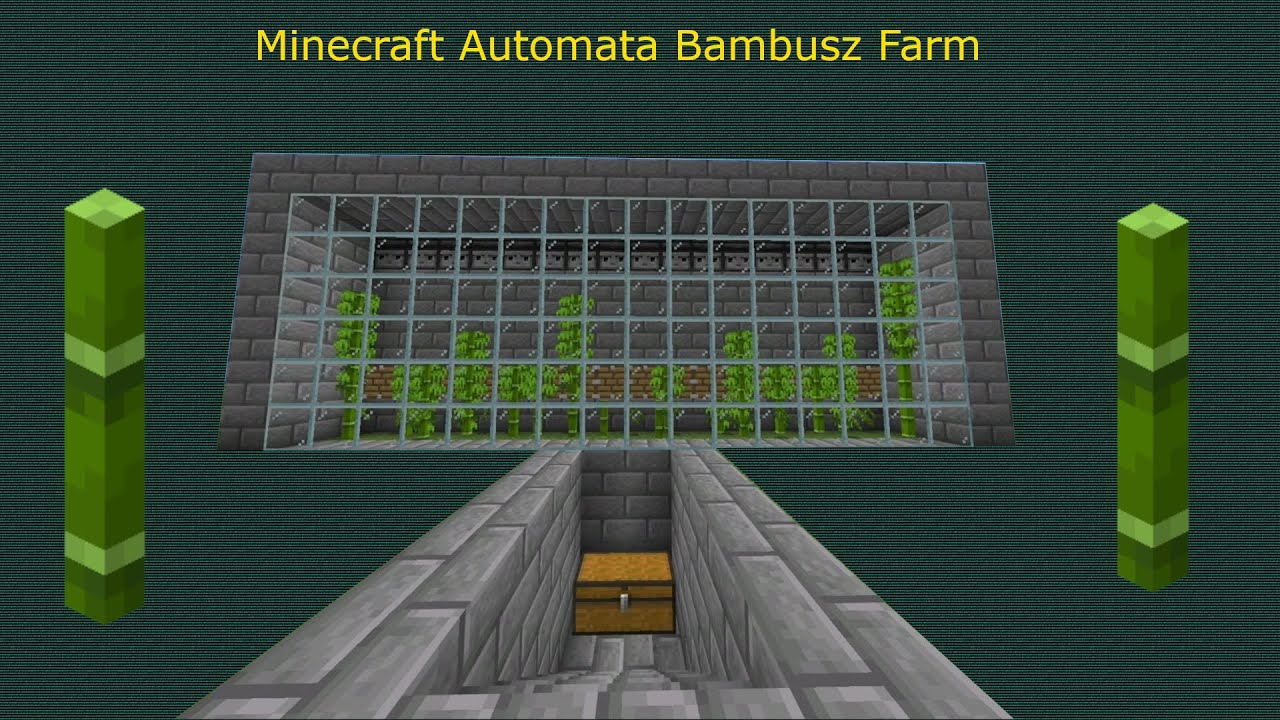 Minecraft automata bambusz farm - YouTube