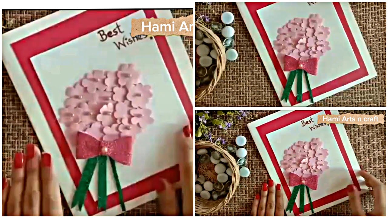 Handmade Easy card tutorial | How to make wishing card #diy #handmade # ...