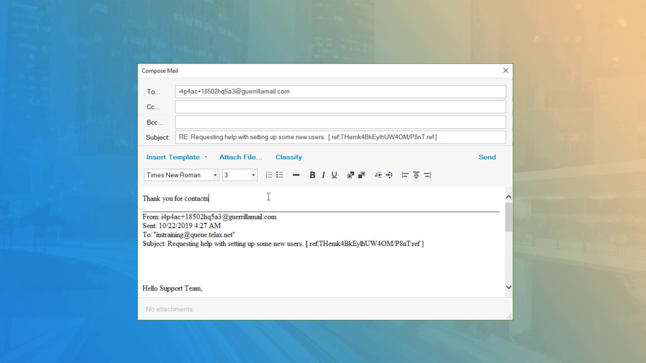 CC Agent - Email Functionality - YouTube