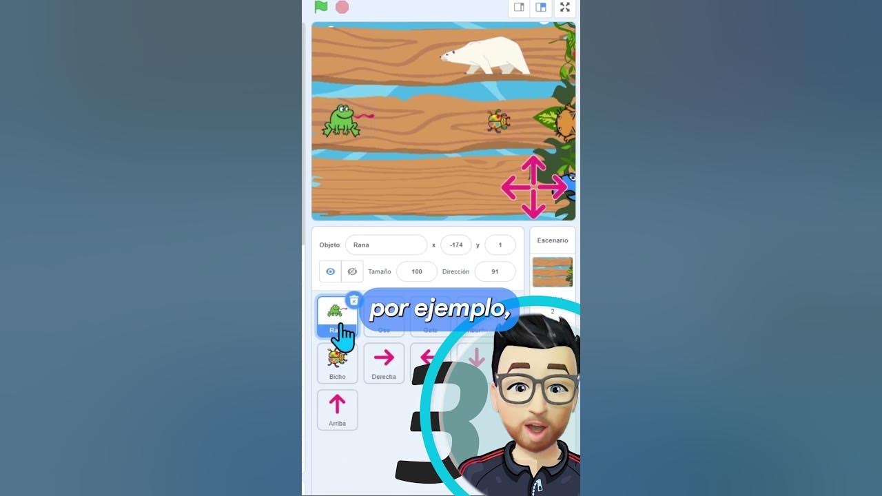 CÓMO CREAR UN MANDO O JOYSTICK EN SCRATCH 😼TUTORIAL RÁPIDO #short - YouTube
