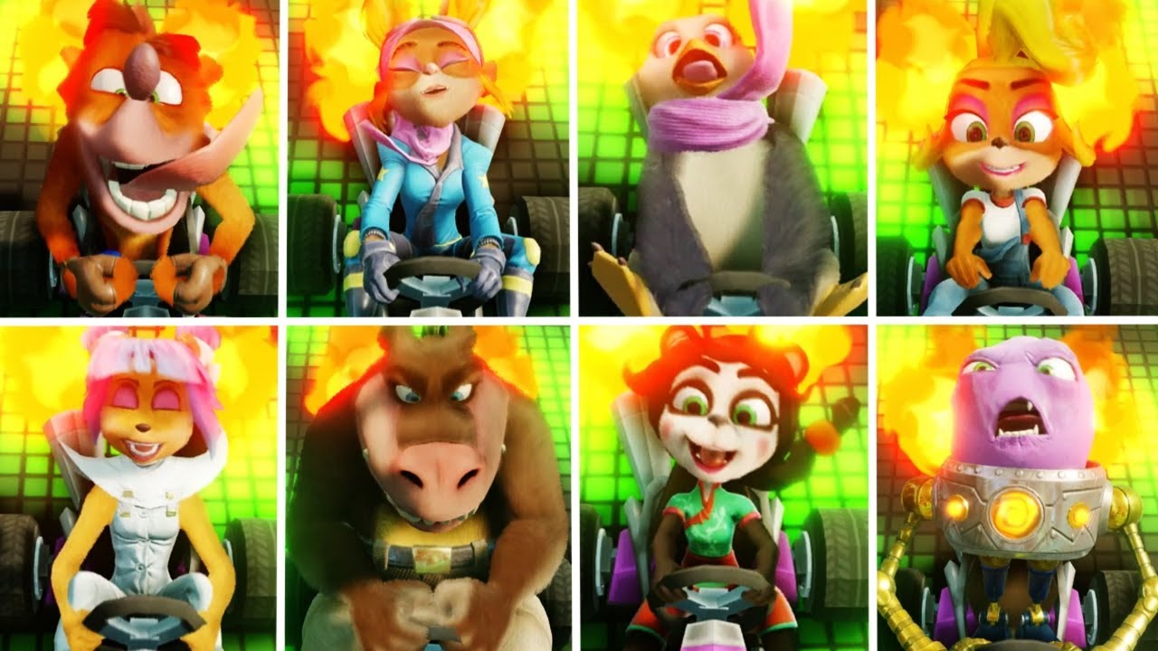 Crash Team Racing Nitro-Fueled - Character expressions when using a ...
