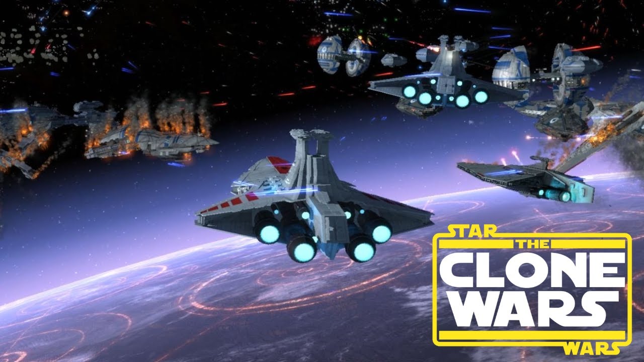 Star Wars: Epic Clone Wars Space Battle - YouTube