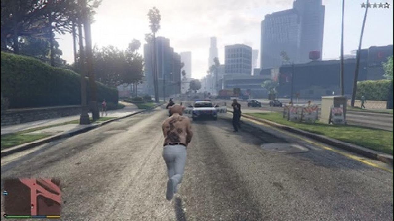 Grand Theft Auto V getting busted - YouTube