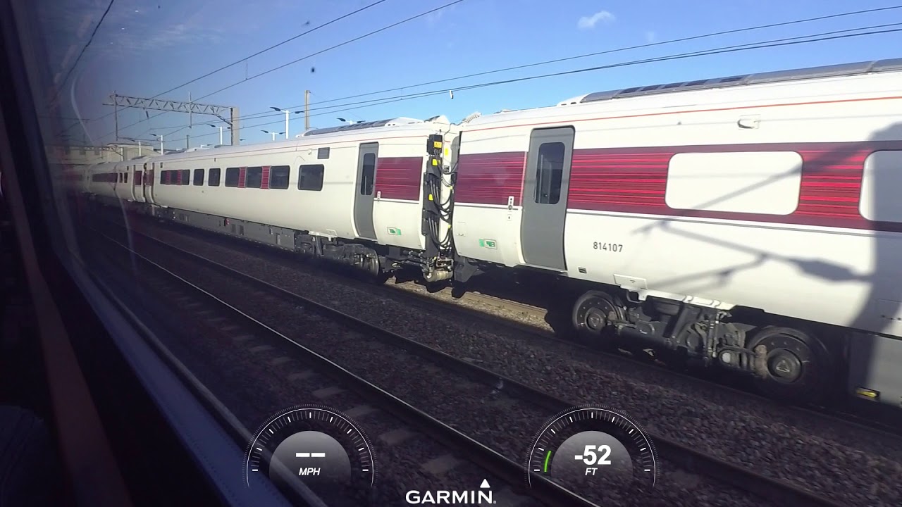 LNER Hitachi Class 800/1 'Azuma' train on test at Peterborough October ...