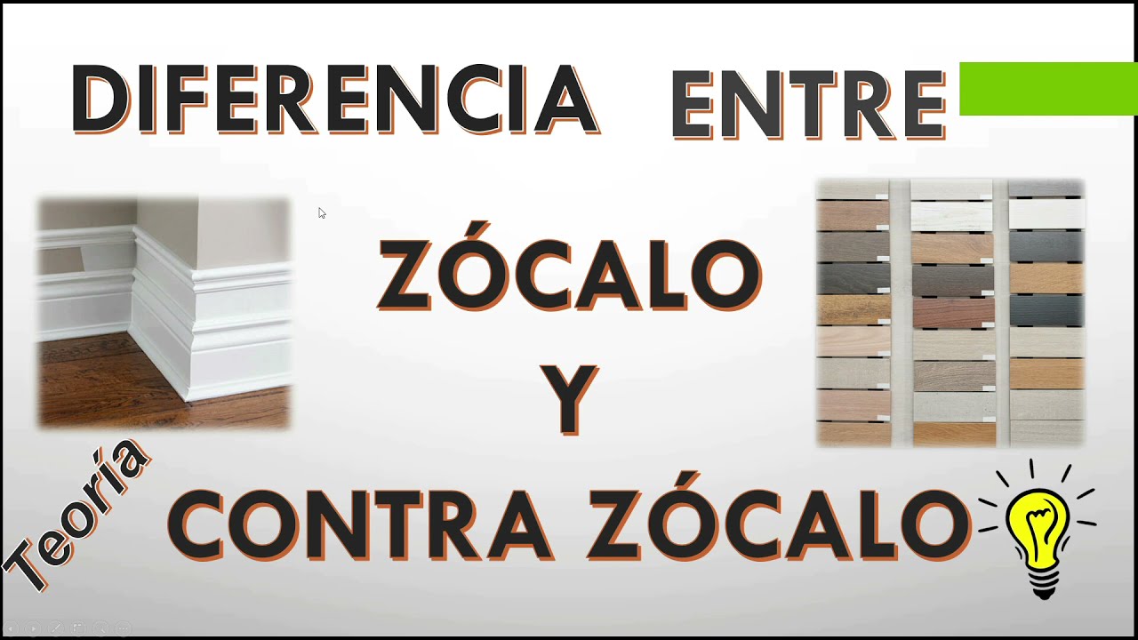 Diferencia entre Zócalos y Contrazócalos - YouTube