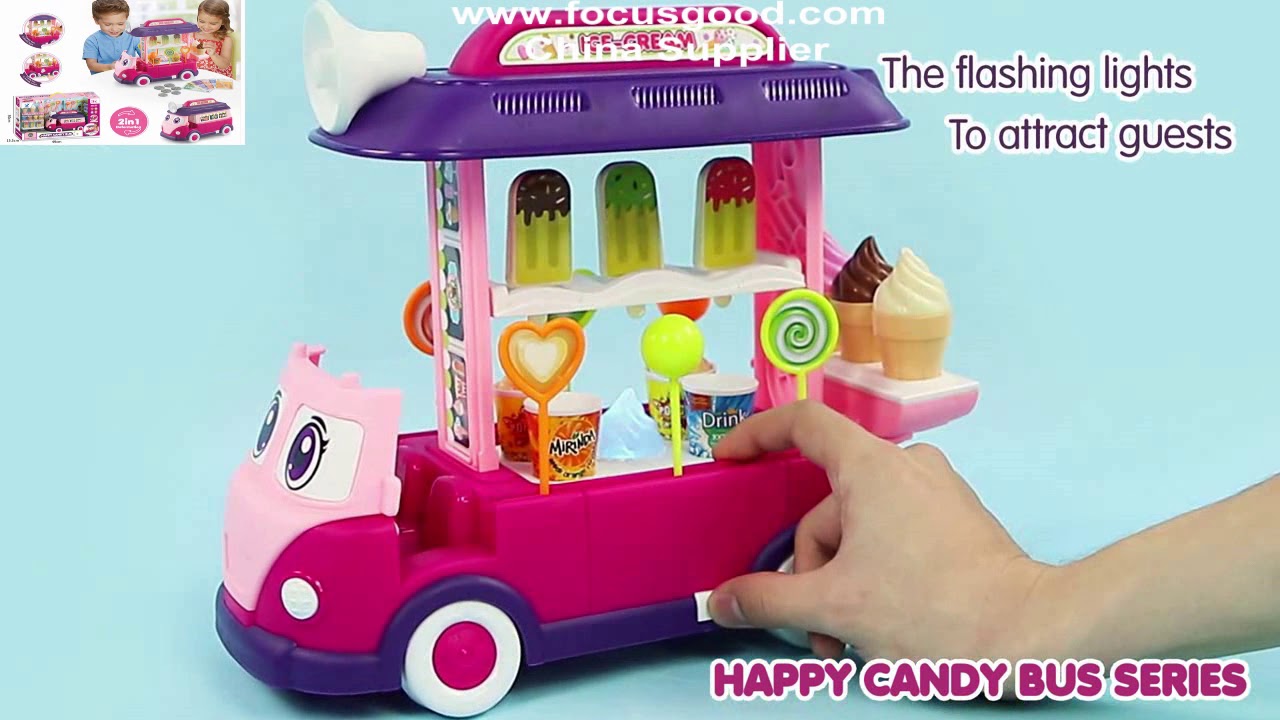 2 in 1 Deformation Candy Bus Toy - YouTube